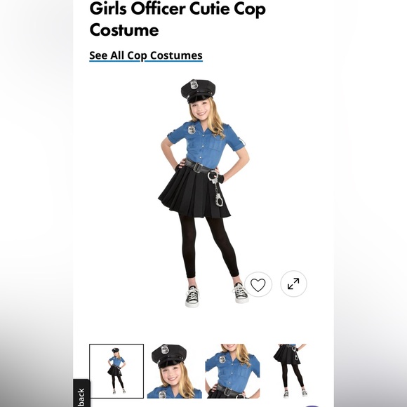 Party City | Costumes | Used Girls Officer Cop Costume | Poshmark